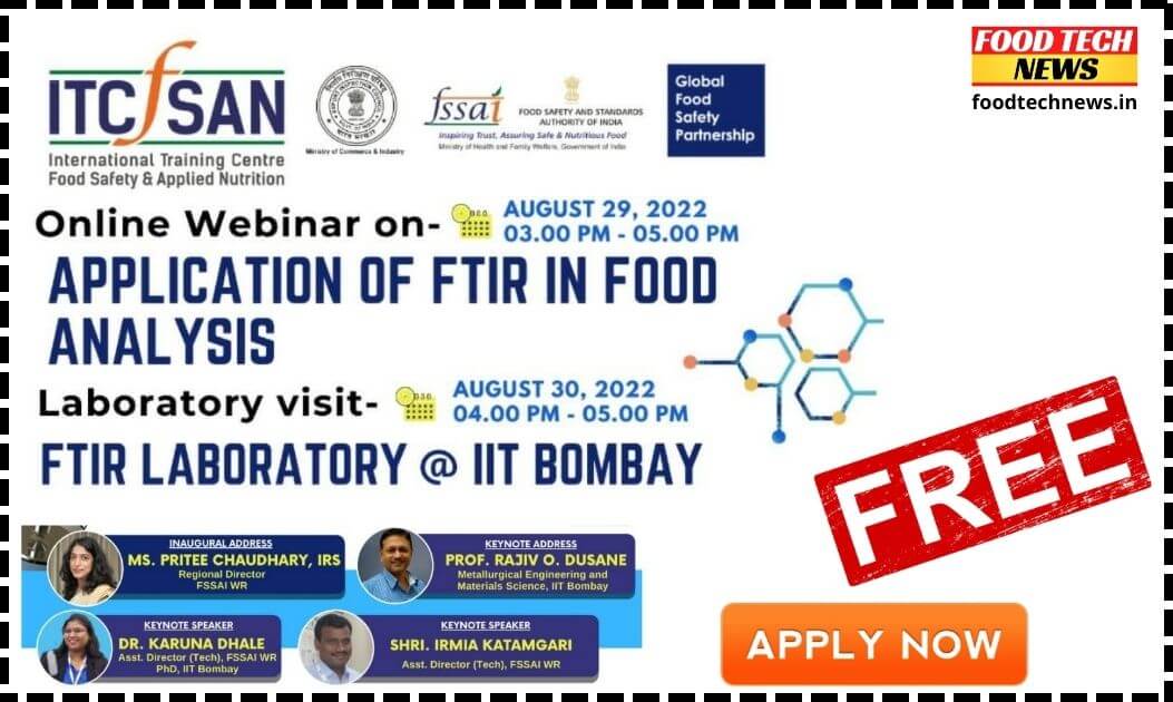 ITCFSAN & IIT Bombay organized FREE training on FTIR in Food Analysis ...